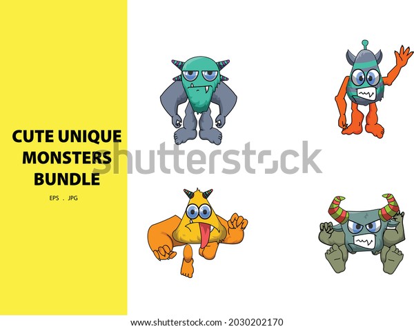 Unique Very Scary Monster Stock Vector (Royalty Free) 2030202170 ...