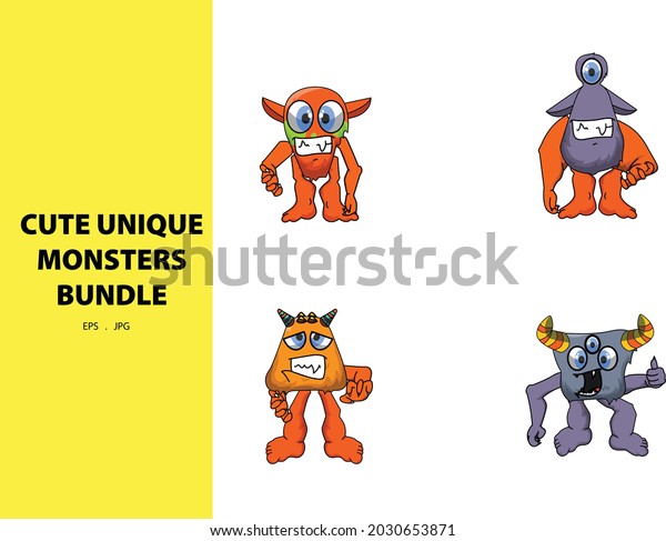 Unique Very Scary Monsters Stock Vector (Royalty Free) 2030653871 ...