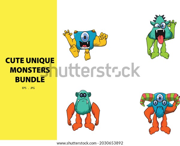 Unique Very Scary Monsters Stock Vector (Royalty Free) 2030653892 ...