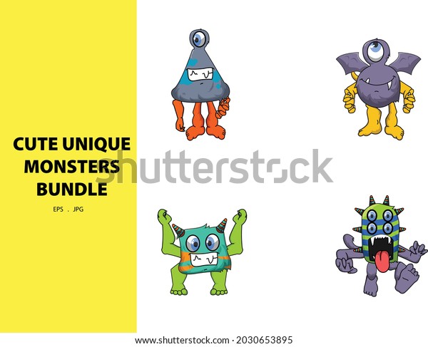 Unique Very Scary Monsters Stock Vector (Royalty Free) 2030653895 ...