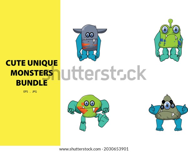 Unique Very Scary Monsters Stock Vector (Royalty Free) 2030653901 ...
