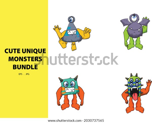 Unique Very Scary Monsters Stock Vector (Royalty Free) 2030737565 ...