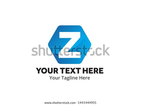Unique Z Alphabet Simple Logo Creative Stock Vector (Royalty Free ...