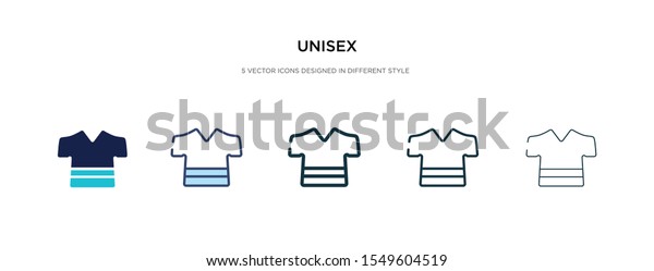 Unisex Icon Different Style Vector Illustration Stock Vector (Royalty ...