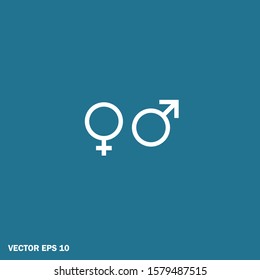 Unisex Icon Vector Logo Template Design Stock Vector (Royalty Free ...
