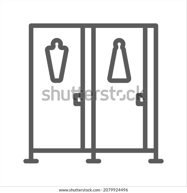 Unisex Toilet Public Toilet Icon Signage Stock Vector Royalty Free 2079924496 Shutterstock