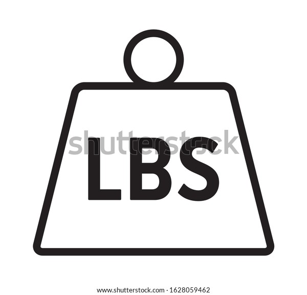 Unit of imperial pound mass constant line art vector icon for apps and ...