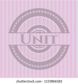 Unit Pink Emblem Retro Stock Vector (Royalty Free) 1153806583 ...