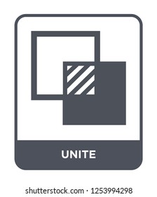 Unite Icon Vector On White Background Stock Vector (Royalty Free ...