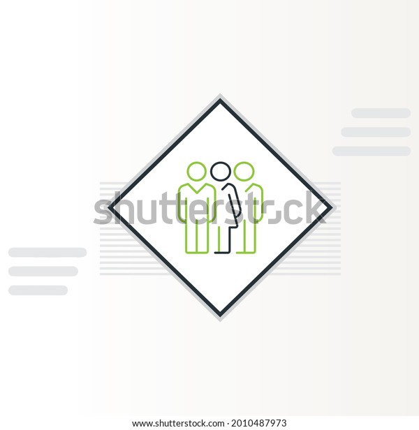Unite People Icon Vector Design Stock Vector (Royalty Free) 2010487973 ...