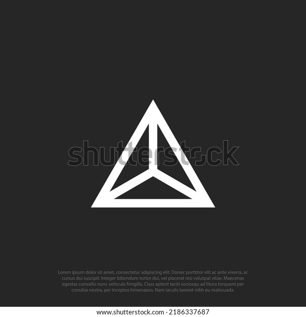 Unite Triple Triangle One Triangle Symbol: เวกเตอร์สต็อก (ปลอดค่า ...