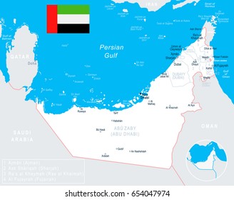 953 Uae Detailed Map Images, Stock Photos & Vectors | Shutterstock