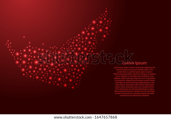 United Arab Emirates Uae Map Red Stock Vector (Royalty Free) 1647657868 ...
