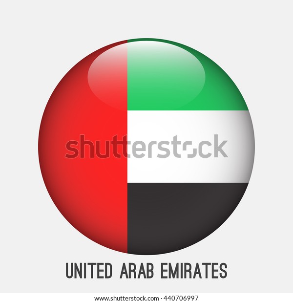 United Arab Emiratesuae Flag Circle Shape Stock Vector (Royalty Free ...