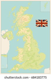 2,517 Old Uk Map Images, Stock Photos & Vectors | Shutterstock