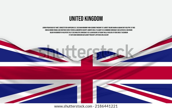 United Kingdom Flag Design Waving Uk Stock Vector (Royalty Free ...