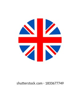 United Kingdom Flag Round Circle Icon Stock Vector (Royalty Free ...