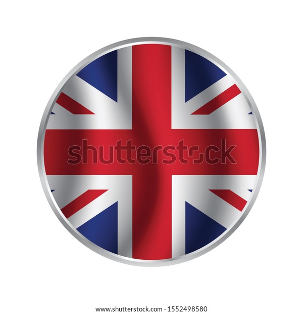 United Kingdom Flag Round Icon Uk Stock Vector (Royalty Free ...