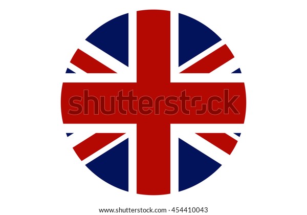 Icône ronde du drapeau du Royaume-Uni. : image vectorielle de stock ...