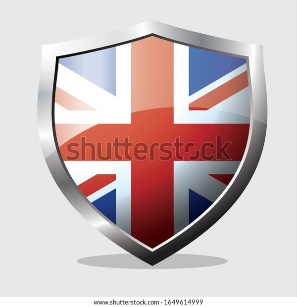 United Kingdom Kingdom Flag Shield Icon Stock Vector (Royalty Free ...