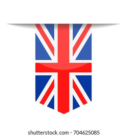 United Kingdom Flag Vector Bookmark Icon Stock Vector (Royalty Free ...