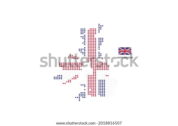 United Kingdom Map Design By Color Stock Vector (Royalty Free ...