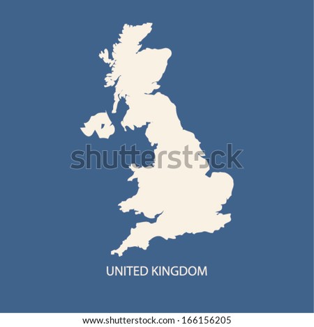 UNITED KINGDOM MAP VECTOR UK MAP Stock Vector (Royalty Free) 166156205 ...