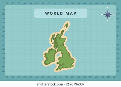United Kingdom Map World Map International Stock Vector (Royalty Free ...