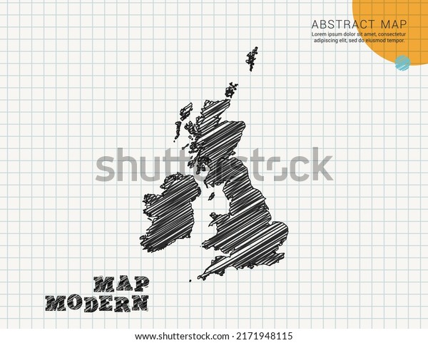 United Kingdom Uk Map Vector Black: เวกเตอร์สต็อก (ปลอดค่าลิขสิทธิ์ ...