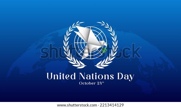 United Nations Day Background Abstract Background Stock Vector (Royalty ...