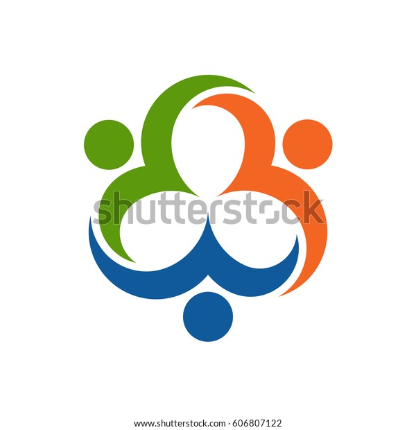 United People Abstract Concept Logo Template Stock Vector (Royalty Free ...