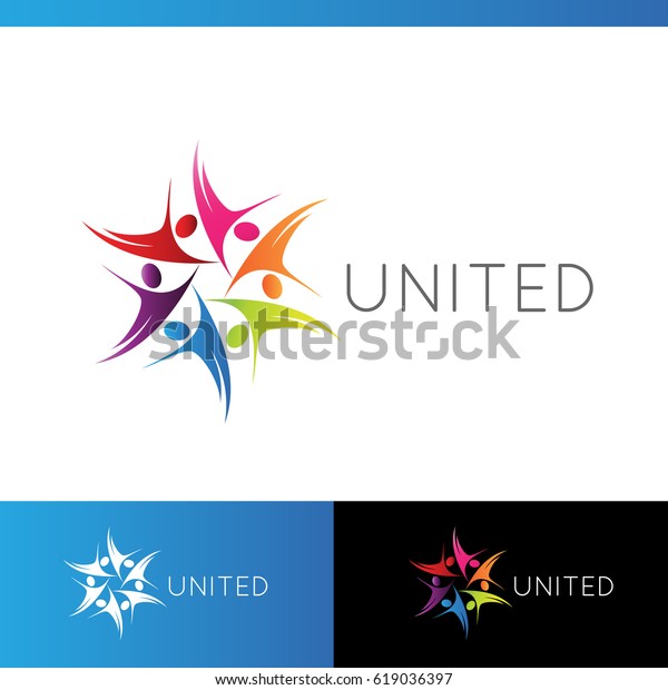 United People Logo Stock Vector (Royalty Free) 619036397 | Shutterstock