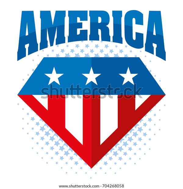 United States America Vector Superhero Logo Stock Vector (Royalty Free ...