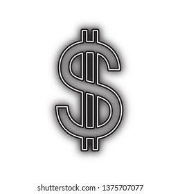 United States Dollar Sign Vector Double Stock Vector (Royalty Free ...