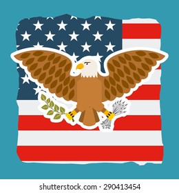 United States Emblem Design Vector Illustration Stock Vector (Royalty ...