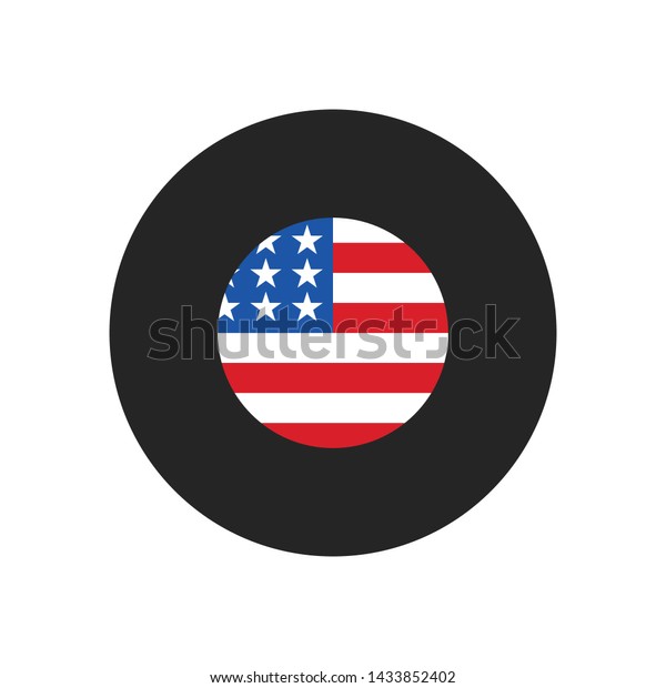 United States Flag Icon Vector Simple Stock Vector (Royalty Free ...