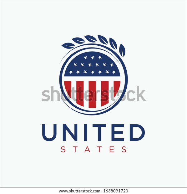 United States Logo Design Vector Stock Stock Vector (Royalty Free ...