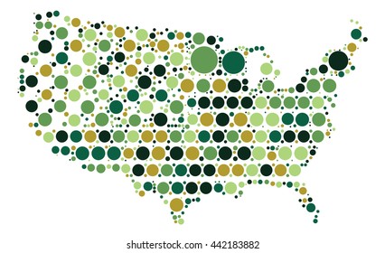 United States Map Shape Vector Design Stock Vector (Royalty Free ...