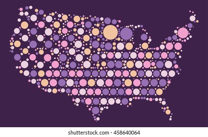 United States Map Shape Vector Design Stock Vector (Royalty Free ...