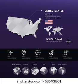 United States Map Vector Illustration Stock Vector (Royalty Free ...