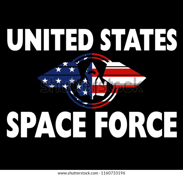 United States Space Force Patriotic American Stock Vector (Royalty Free ...