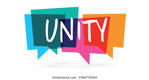 Unity Colorful Speech Bubbles Stock Vector (Royalty Free) 1406776964 ...