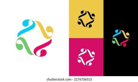Unity Diversity Group Community Logo Design Stock Vector (Royalty Free ...