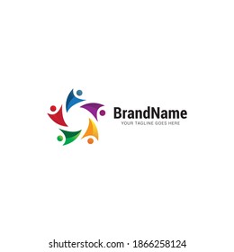 Unity Human People Success Team Logo Stock Vector (Royalty Free ...