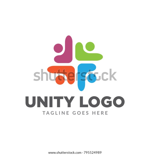 Unity People Care Logo Icon Vector Stock Vector (Royalty Free) 795524989
