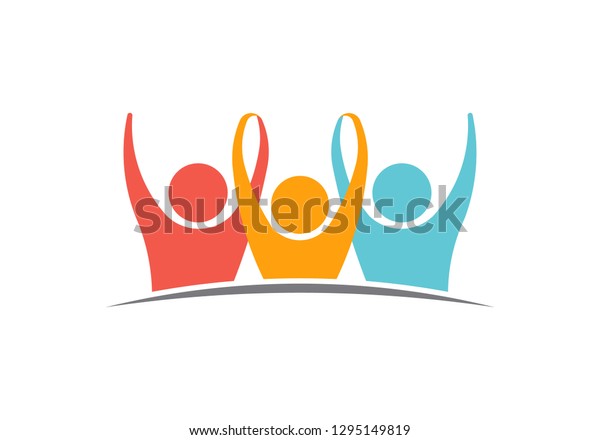 Unity Three Logo People Illustration Stock Vector (Royalty Free ...