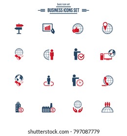 Universal Business Icons Set Stock Vector (Royalty Free) 797087779 ...