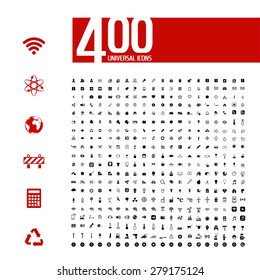 Universal Icons Icon Set Stock Vector (Royalty Free) 279175124 ...