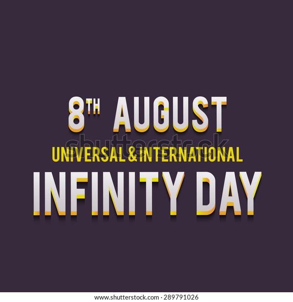 Universal International Infinity Day Stock Vector (Royalty Free ...