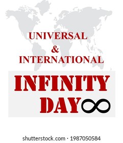 Universal International Infinity Day Background Stock Vector (Royalty ...